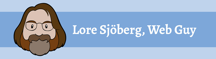 Lore Sjoberg, Web Guy